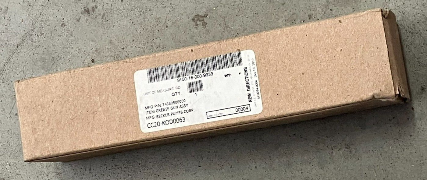 Becker Pumps 74330500000 Grease Gun - PLC Machinery