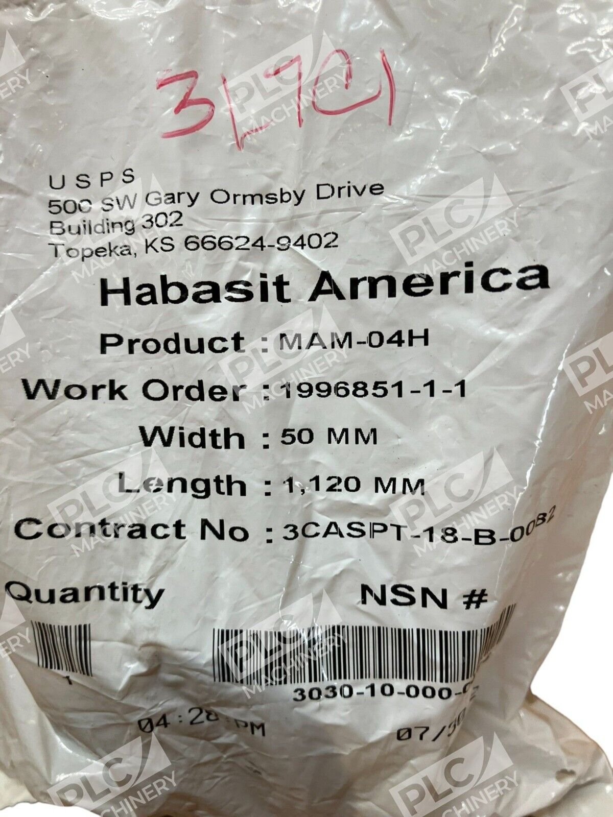 Habasit America MAM-04H 50MMx1120MM Belt - PLCmachinery.com