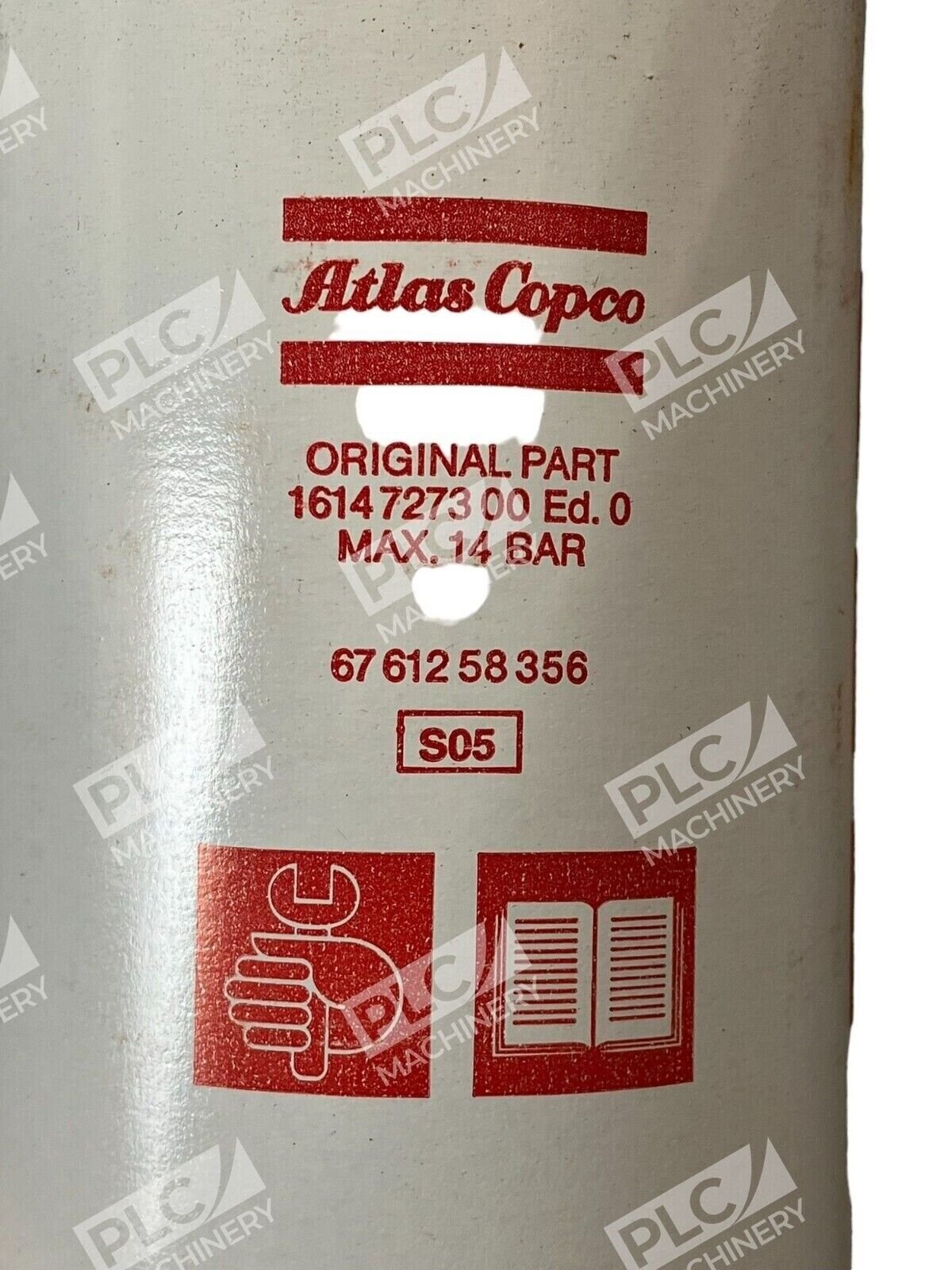 Atlas Copco 1614 7273 00 Original Part Oil Filter Max 14BAR - PLCmachinery.com