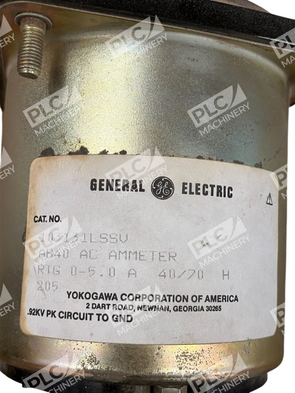 General Electric GE 0-1200 AC Amperes RTG 0-5A AB40 AC Ammeter 103131LSSV