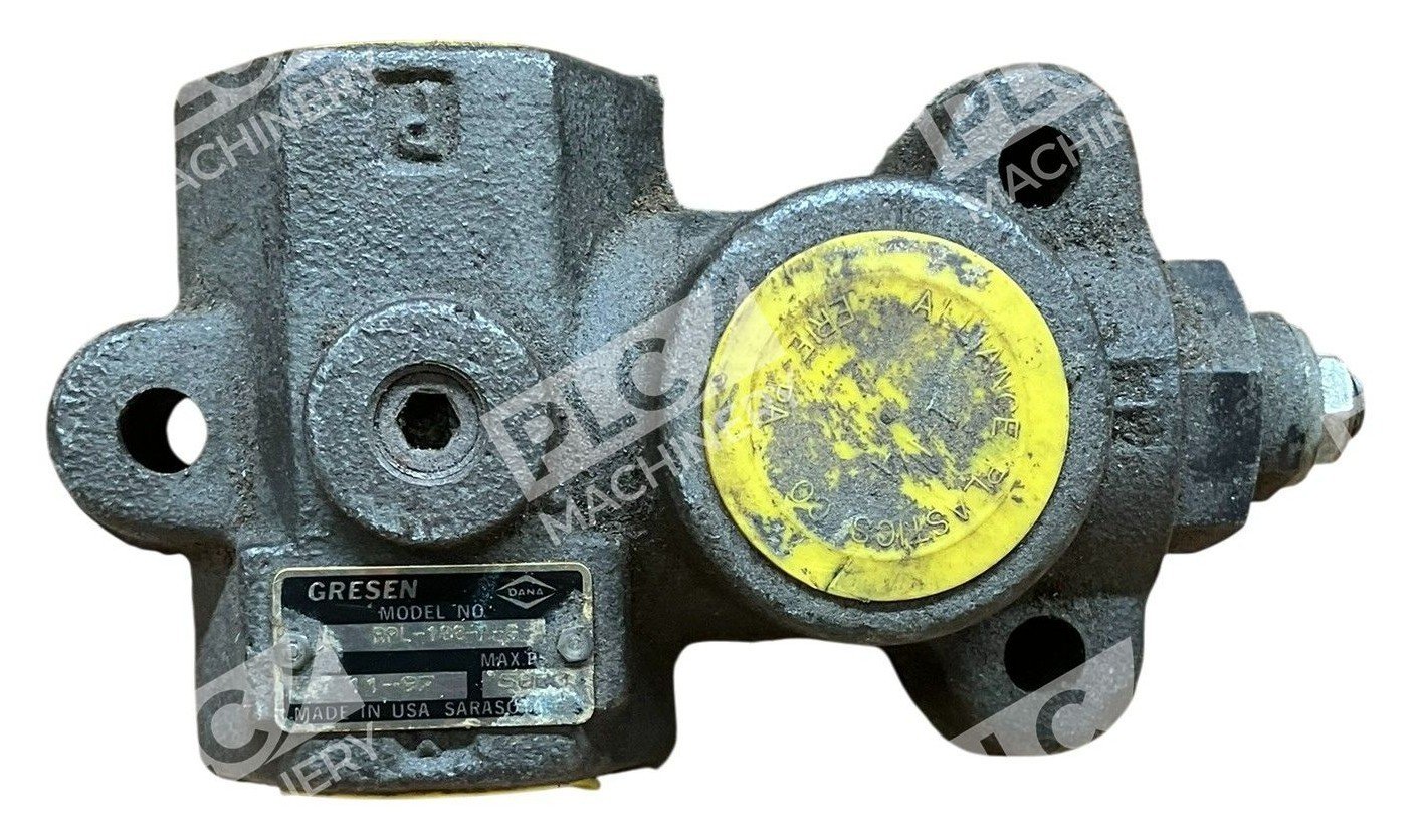 Dana Gresen 5000PSI Max In-Line Relief Valve RPL-100-A-G