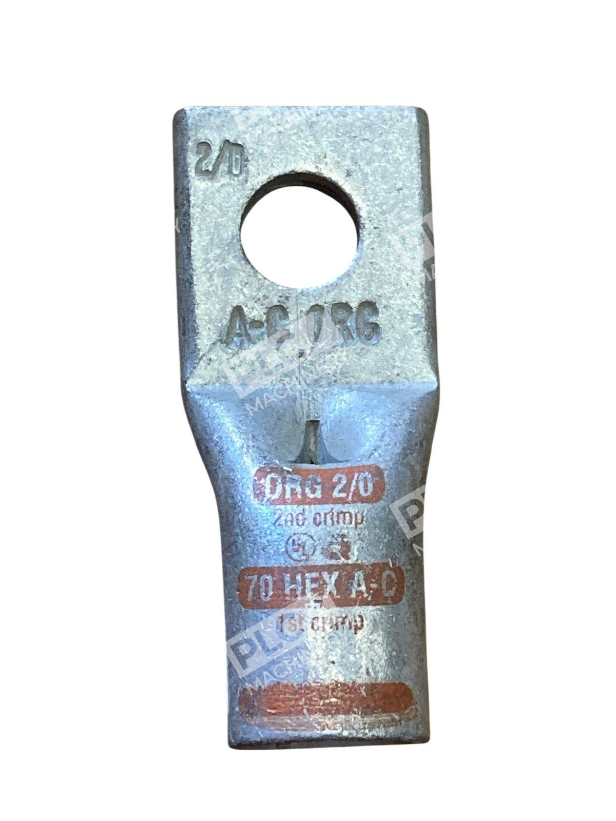 Lots of 7 ORG 2/0 70 HEX A-C Hex Crimp Connector Electrical Fitting