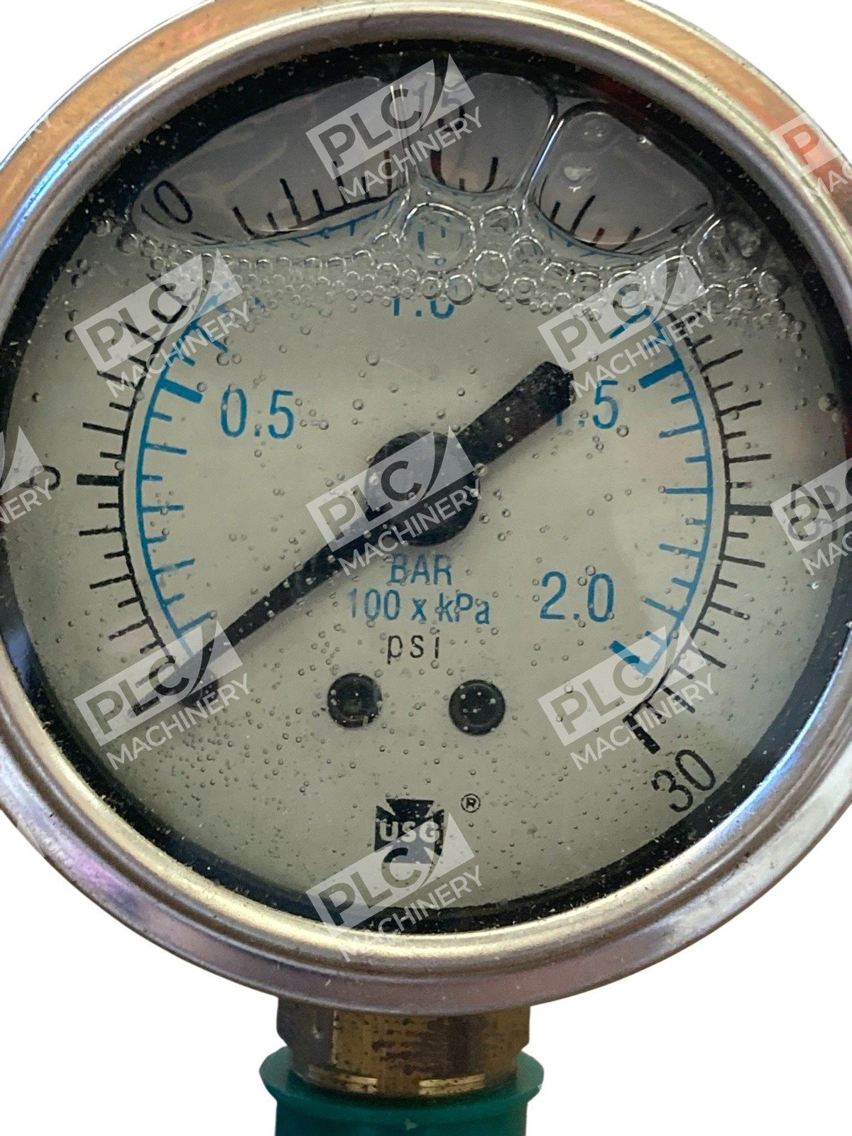 USG Liquid-Filled Pressure Gauge 30 PSI / 2.0 BAR