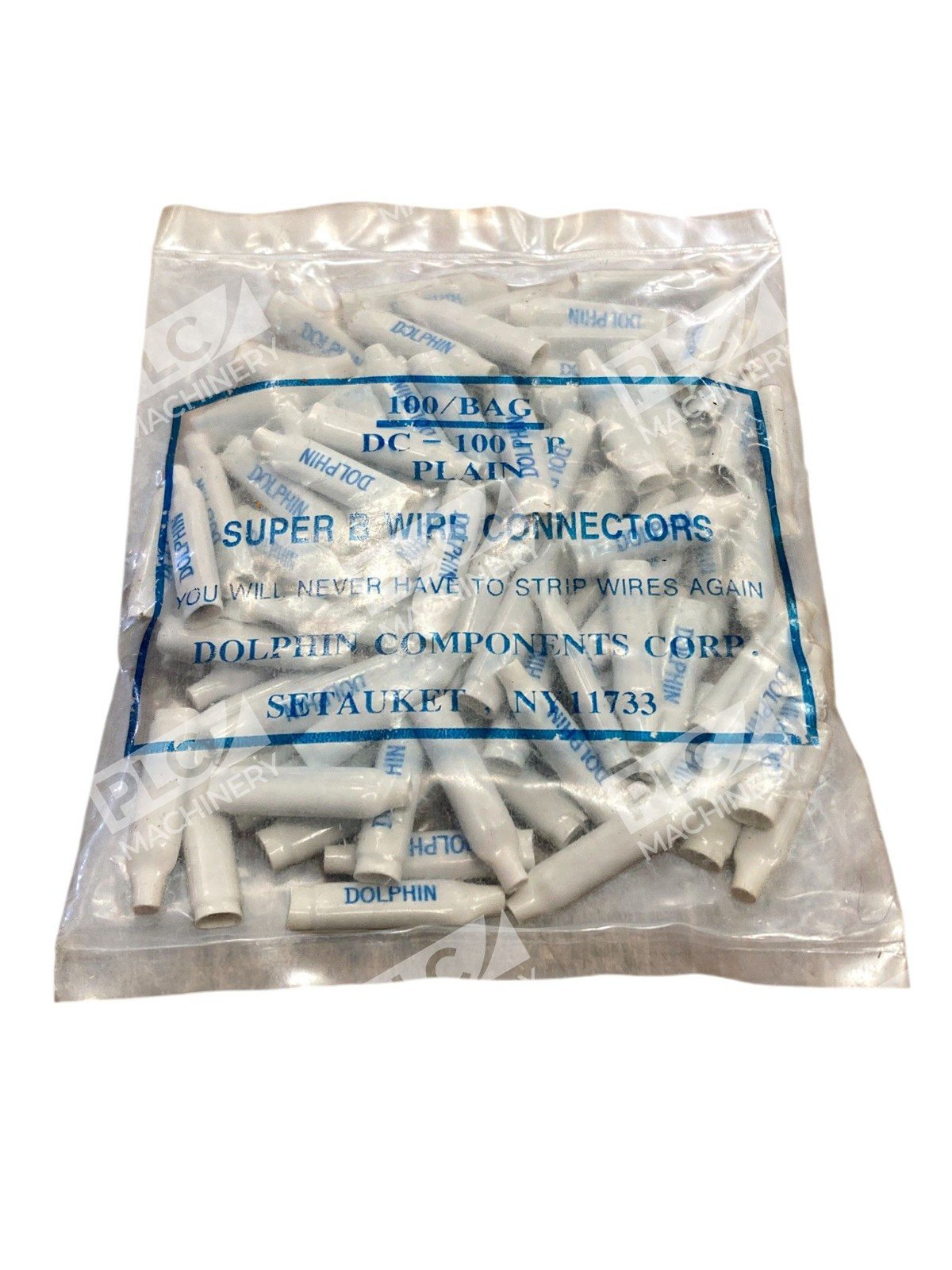 Dolphin DC-100P Super B IDC Wire Connectors 16–24 AWG White Pack of 100pcs