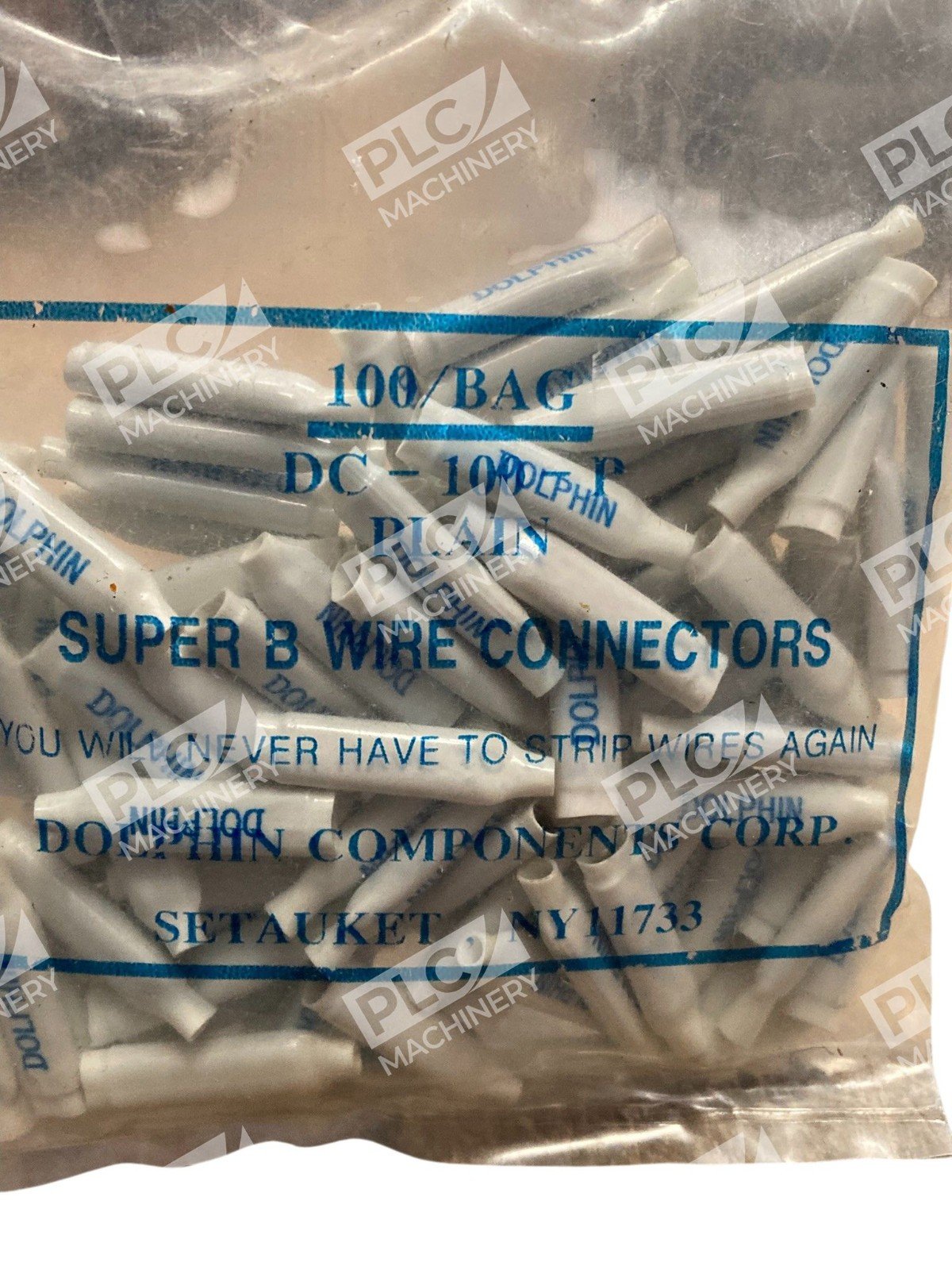 Dolphin DC-100P Super B IDC Wire Connectors 16–24 AWG White Pack of 100pcs